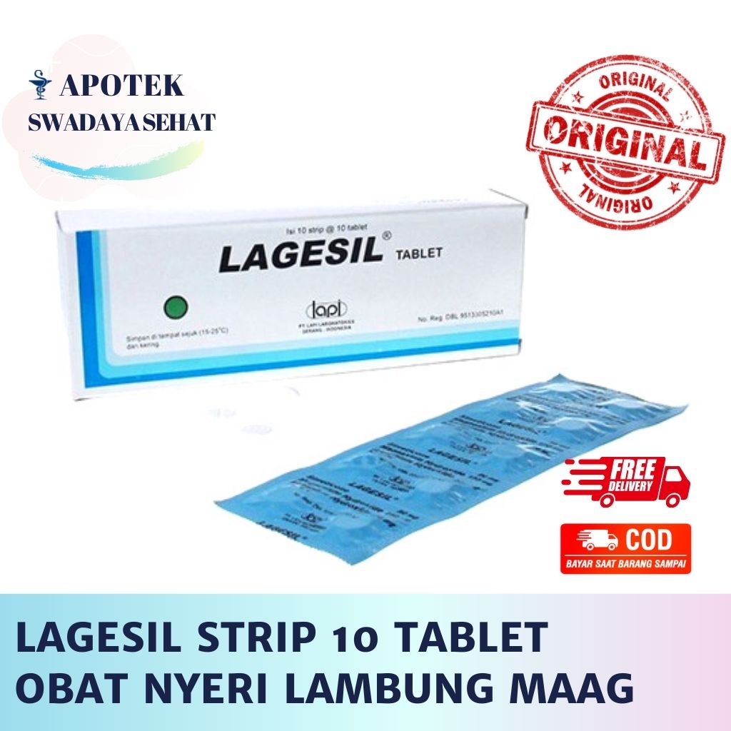 Jual LAGESIL STRIP 10 TABLET - Obat Nyeri Lambung Syrup Maag Nyeri Perut Asam Lambung | Shopee ...