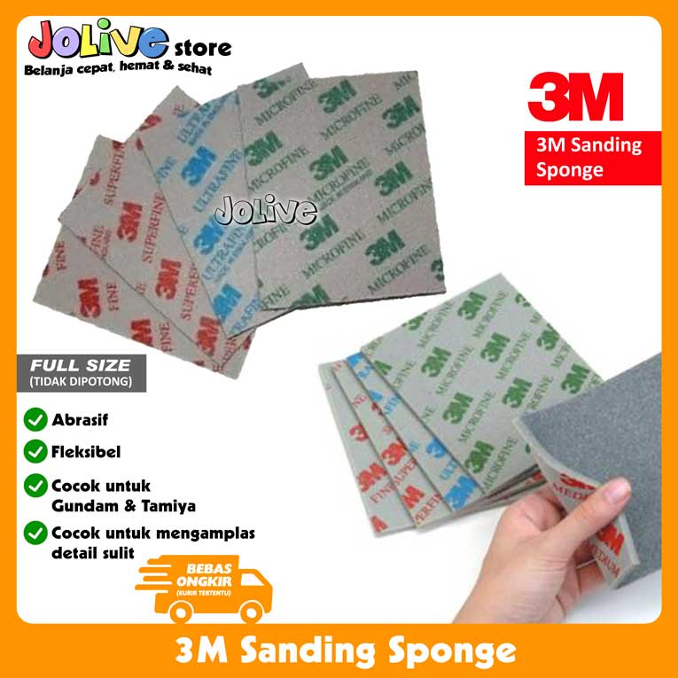 Jual Ampelas Amplas Gundam Tamiya 3M Sanding Sponge Sand Paper Full ...