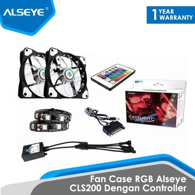 Jual Alseye Fan Case Casing 12CM Kipas Komputer Cooling Fan CPU LED ...