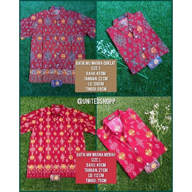 Jual [UNITEDSHOPP] Kemeja Batik motif klub bola MU | Shopee Indonesia