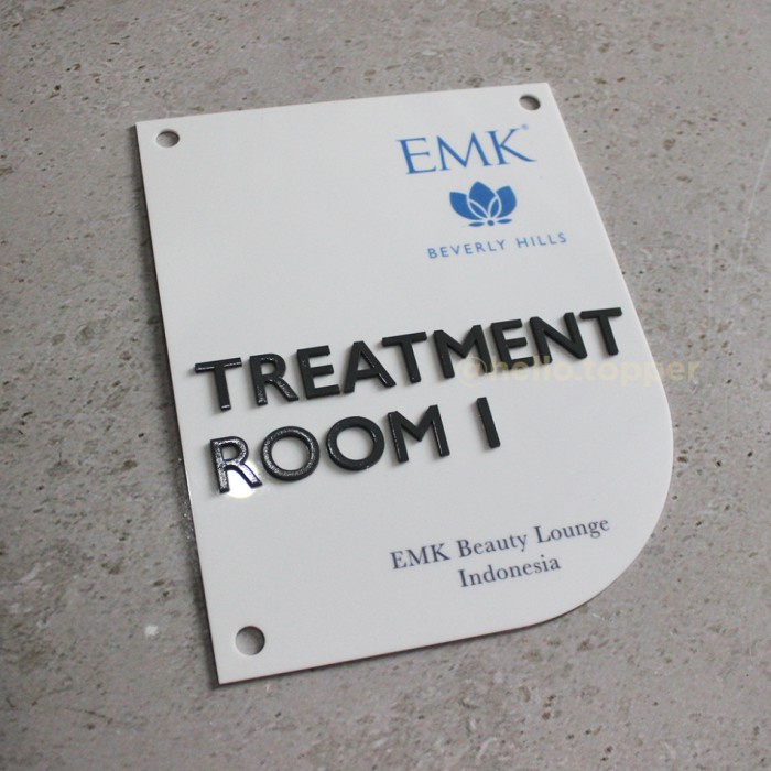 Jual Sign Acrylic Nama Ruangan + Logo | Sign Board Pintu | Sign Elegan ...