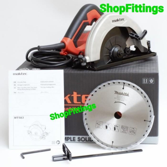 Jual Saw Maktec Mt583 Circular Saw 7" Mesin Potong Kayu Circle Mt 583 By Makita | Shopee Indonesia
