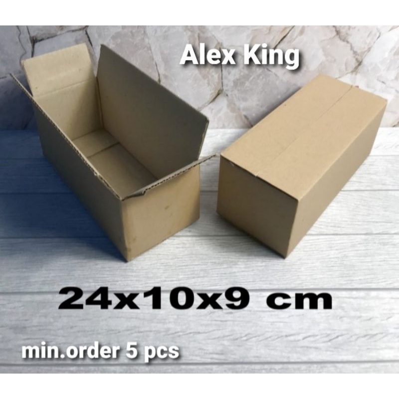 Jual KARDUS / BOX / uk. 24x10x9 cm / KARTON PACKING POLOS BARU ST ...
