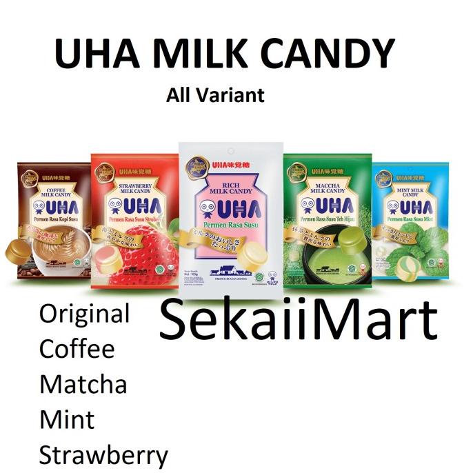Jual Big Sale UHA Milk Candy All Variant Pack Kantong 100g - Permen ...