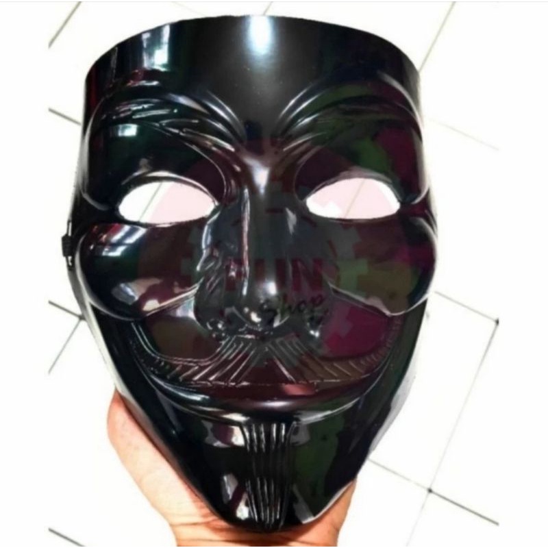 Jual (BISA INSTAN) Topeng LED Purge Mask Vendetta / Anonymous untuk properti Halloween / Tiktok ...