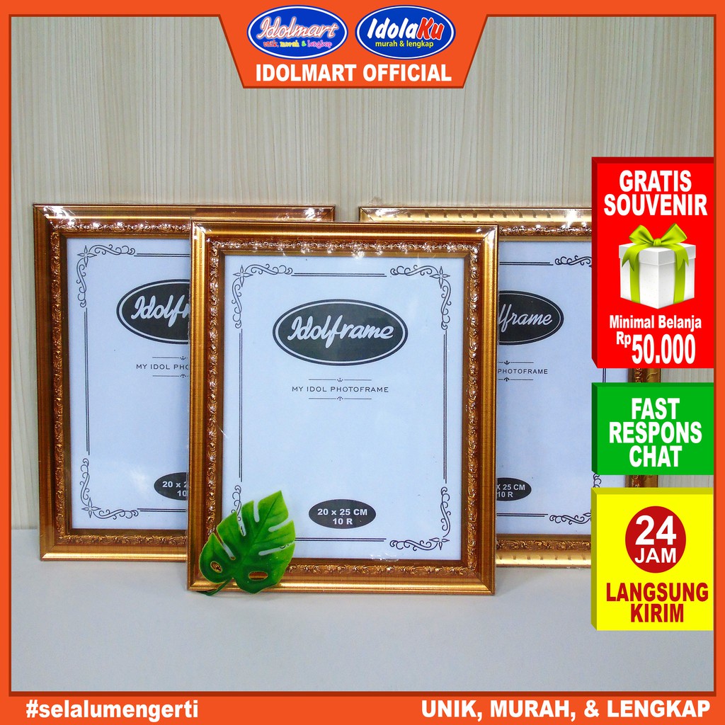 Jual IDOLMART Bingkai Frame Foto A4/ 21X30 Minimalis/ Frame Ukir ...