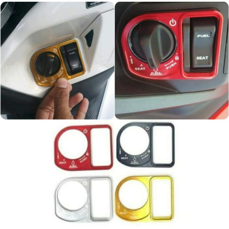 Jual cover kunci kontak honda ADV 150 PCX 150 VARIO 150 keyless black ...