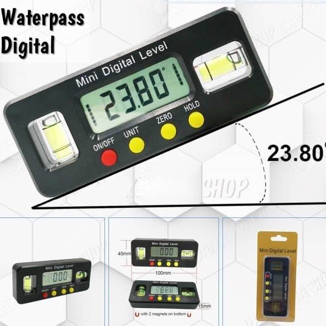 Jual Water pass Digital Alat Ukur Digital Inclinometer Level With ...