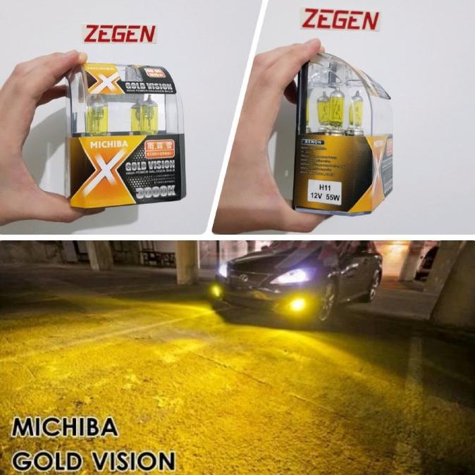 Jual Bohlam Lampu Michiba Gold Vision H11 55W Kuning Yellow Jdm ...