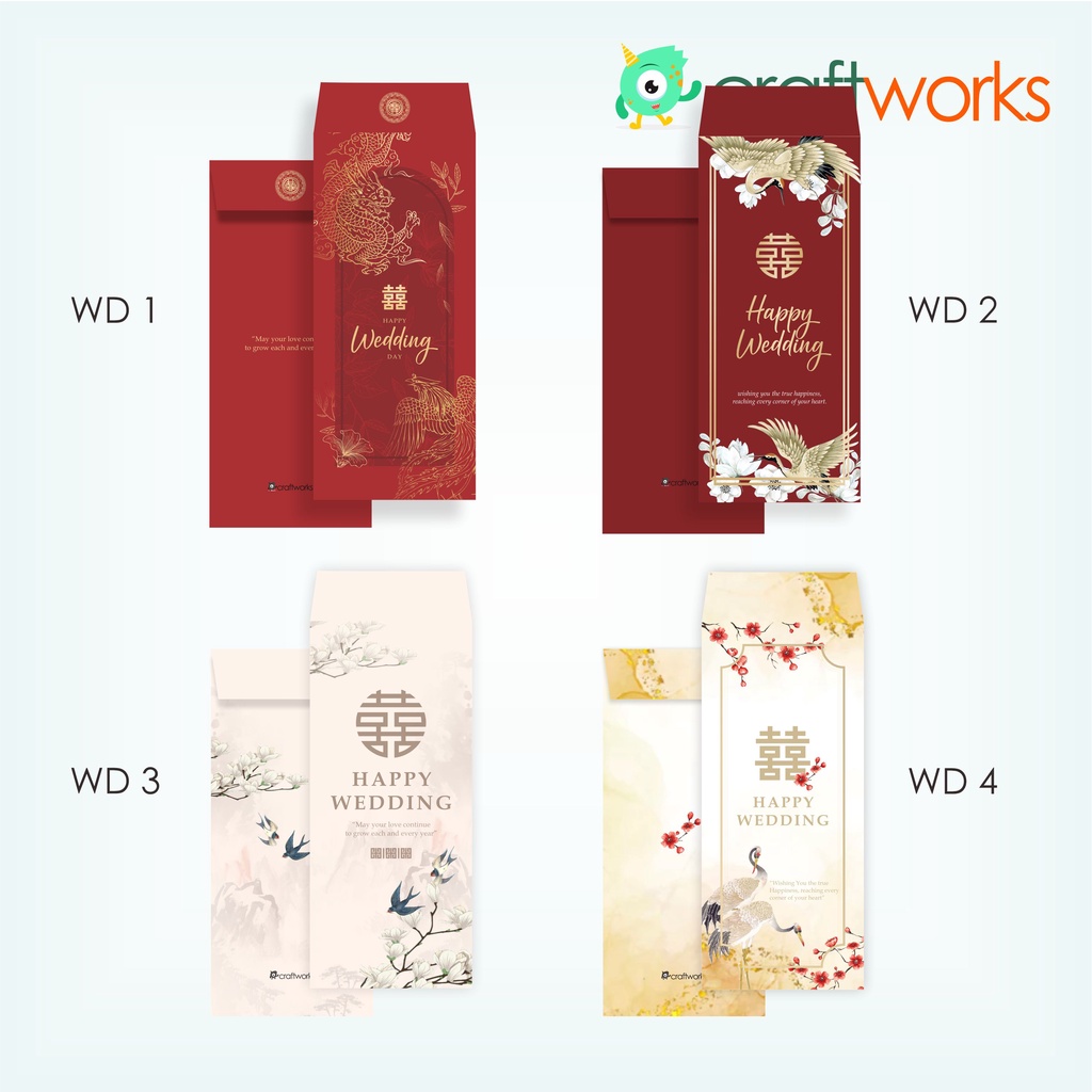 Jual ANGPAO WEDDING PANJANG | CUSTOM / TEMPLATE | Shopee Indonesia