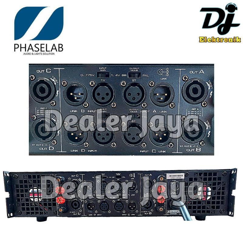 Jual Power Amplifier Phaselab / Phase Lab CX14.4 / CX 14.4 - 4 channel ...