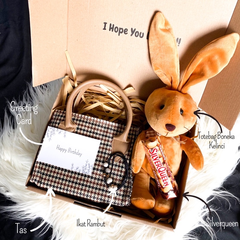 Jual [VINTAGE+TOTEBAG]GIFT BOX TAS VINTAGE DAN TOTEBAG BONEKA KELINCI ...