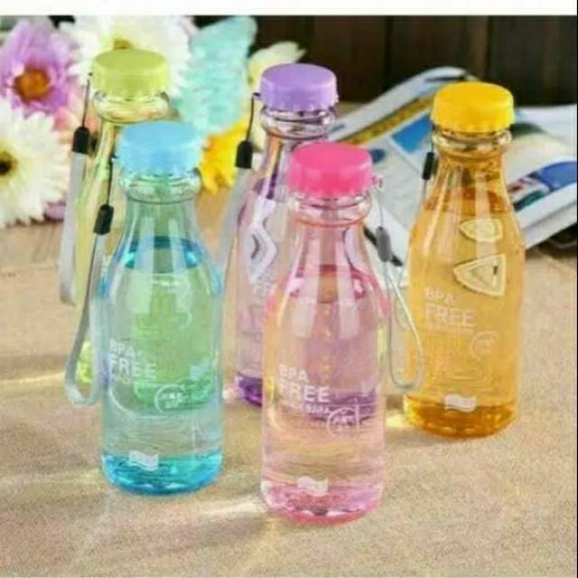 Jual B ( B021 ) MY BOTTLE TRANSPARAN WARNA / BOTOL MINUM / KWALITAS ...