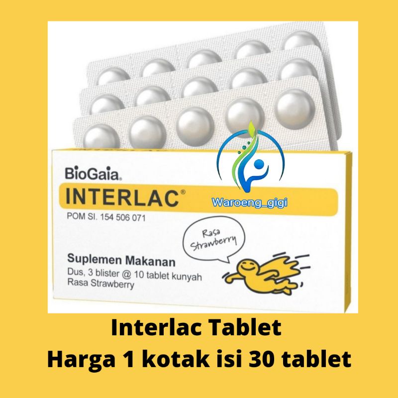 Jual Interlac Probiotik Tablet ( 1Kotak isi 30Tablet) | Shopee Indonesia