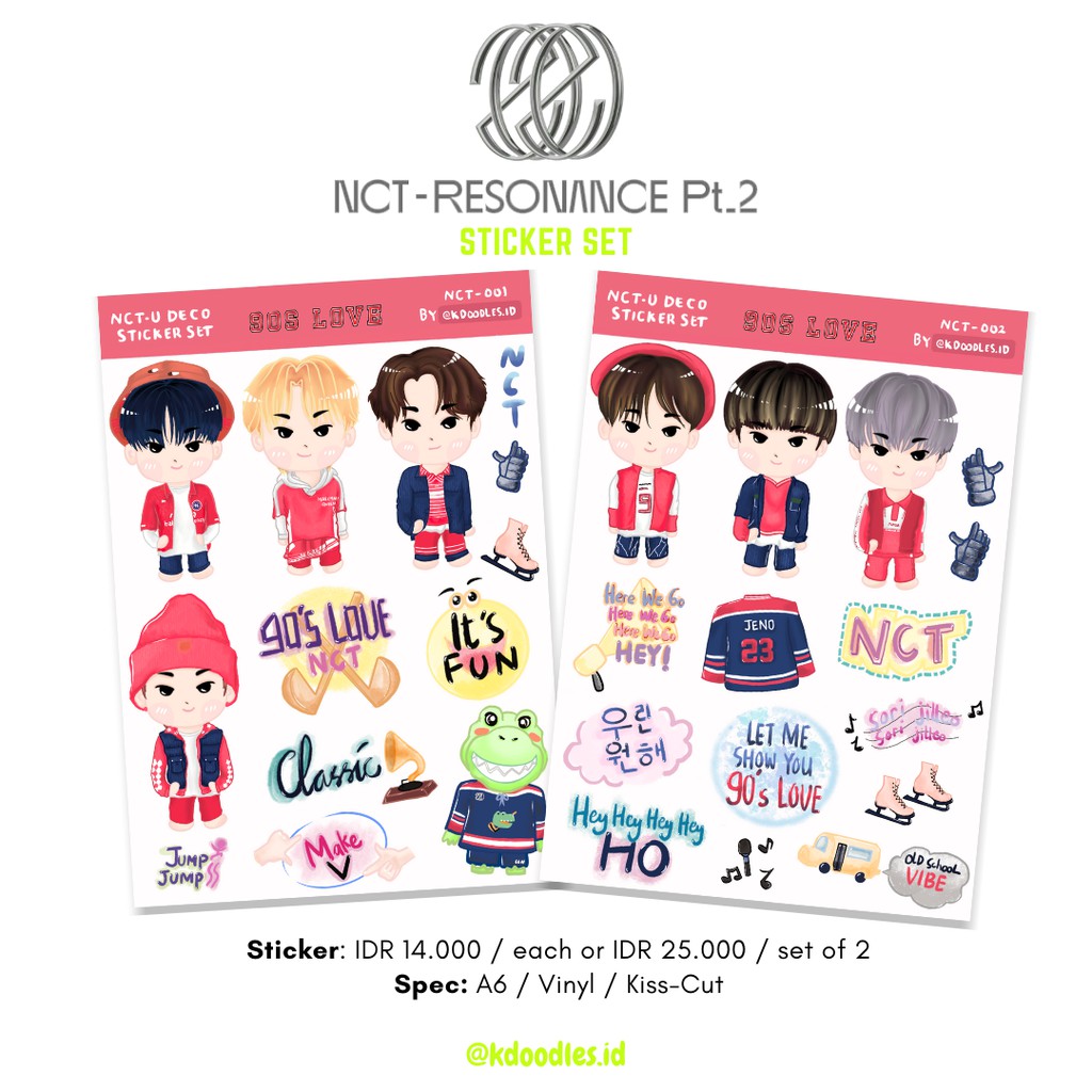 Jual NCT U - 90's Love Sticker Set (Stiker) | Shopee Indonesia