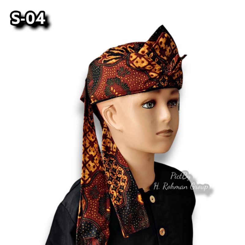 Jual TOPI BLANGKON JAWA SUNDA DEWASA MOTIF BATIK IKET KEPALA MOTIF ...