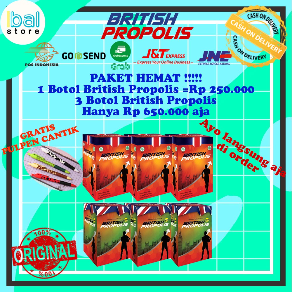 Jual Paket Hemat 3 Botol British Propolis Vitamin Multivitamin BP Kids ...