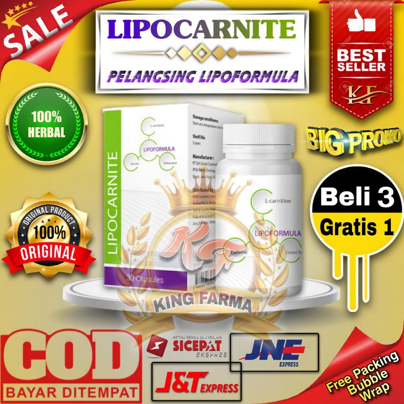 Jual LIPOCARNITE ASLI LIPOFORMULA OBAT PELANGSING BADAN AMPUH 100% ...