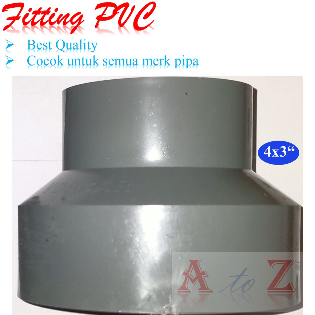 Jual vsok 4 x 3"/reduser/reducer/r sok/soket turunan 4 x3 /r.sock pvc 4 ...