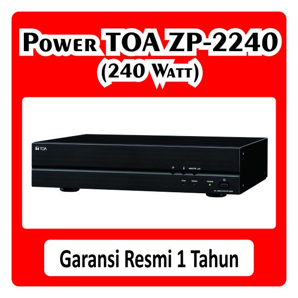Jual Power Amplifier TOA Ampli ZP 2240 ZP2240 ZP-2240 240 Watt W Mixer Original for 8 Horn ...