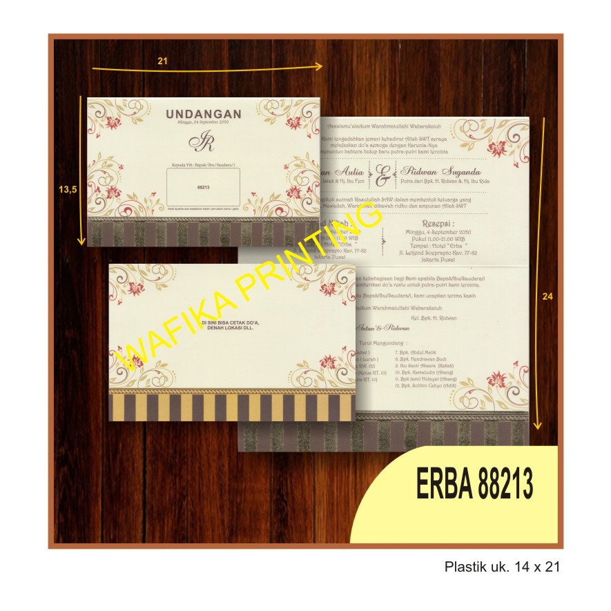 Jual UNDANGAN NIKAH BLANGKO ERBA 88212 | Shopee Indonesia