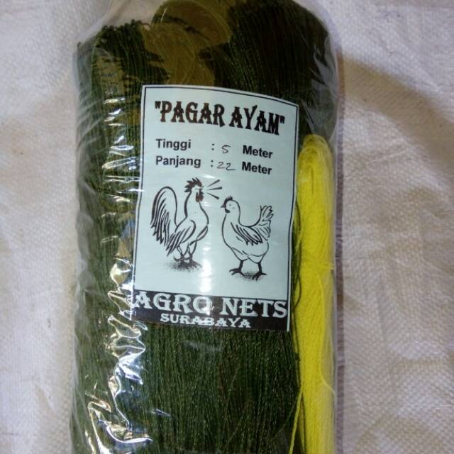 Jual Jaring ayam serbaguna 5m x 22m 3inch, jaring pagar ayam, jaring ...