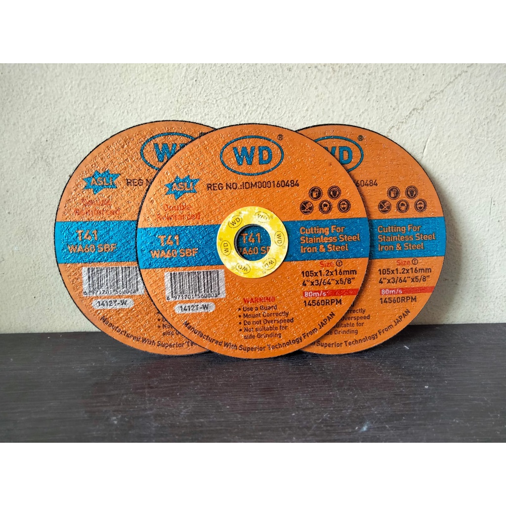 Jual mata gerinda potong besi/ cutting tipis WD 4" inch | Shopee Indonesia