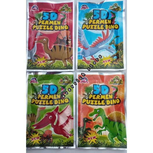 Jual permen puzzle dino | Shopee Indonesia