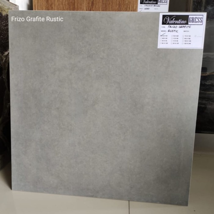 Jual GRANIT 60X60 FRIZO GRAFITE RUSTIC - VALENTINO GRESS | Shopee Indonesia