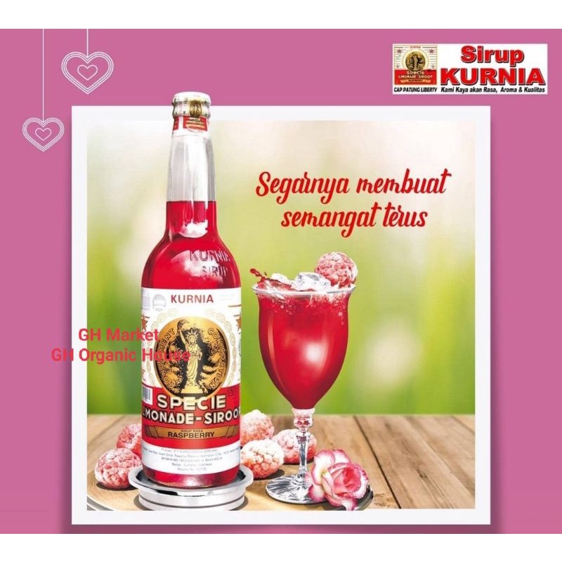 Jual Sirup Kurnia Raspberry 600ml Syrup Produksi Terbaru &Expired Masi ...