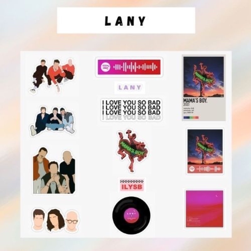 Jual LANY stickers | aesthetic stickers LANY series ( 13pc ) | Shopee ...