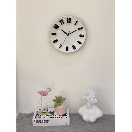 Jual Jam Dinding Aesthetic Jam Dekorasi Warna Hitam Putih Gold 28cm ...