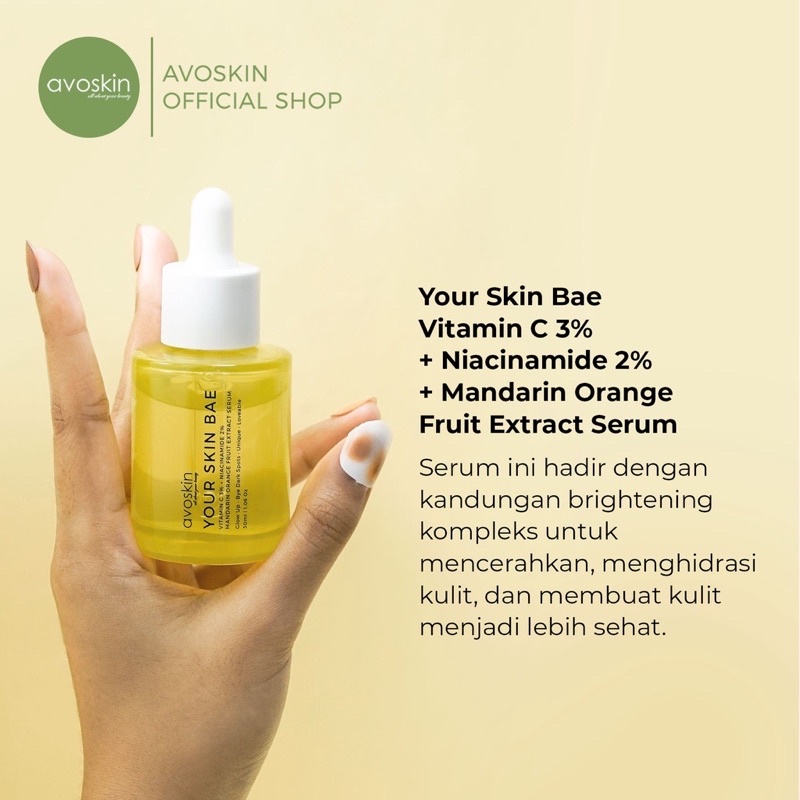 Jual AVOSKIN Your Skin Bae Serum Lactic Acid Niacinamide Vitamin C ...