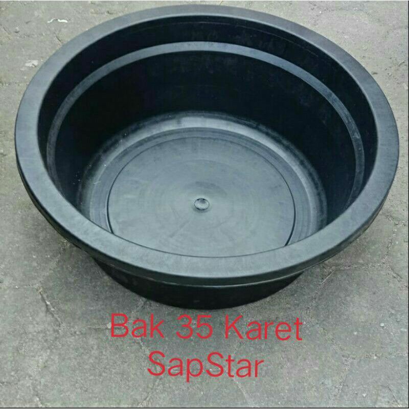 Jual Bak / Baskom / Ember Jumbo 35 Hitam Karet Sap Star Anti Pecah ...