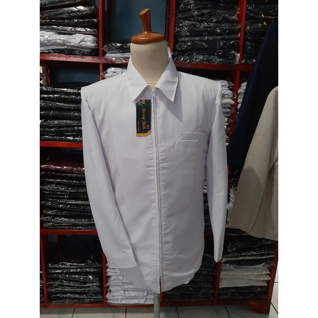 Jual Jasket / Jas Jaket Bescap Tasik Putih Polos Eksclusive Original ...