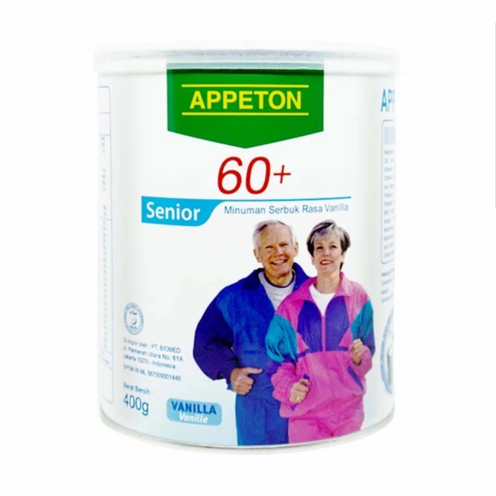 Jual APPETON VANILLA 60+ 60PLUS 60 PLUS 400G 400GR 400GRAM 400 G GR ...