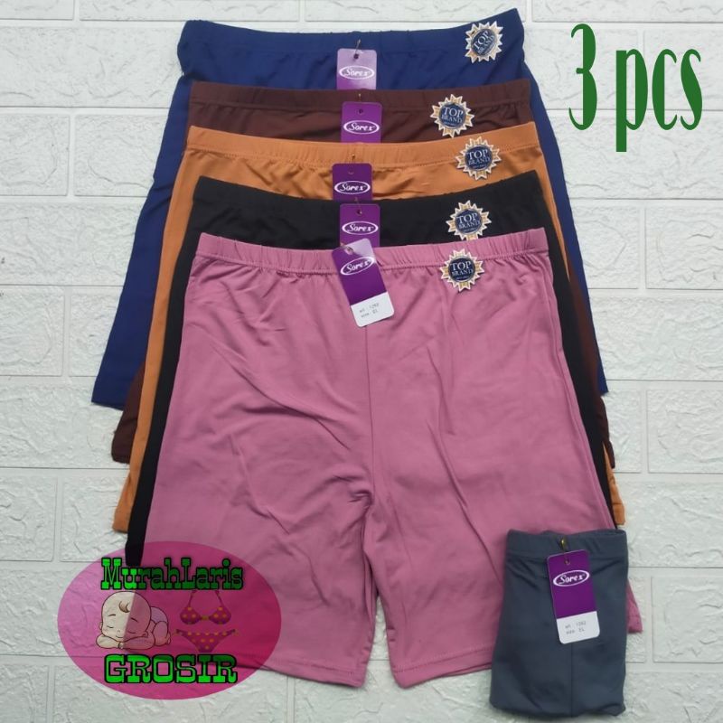 Jual [ 3pcs ] Celana Dalam BOXER Wanita SOREX 1262 super soft - short ...