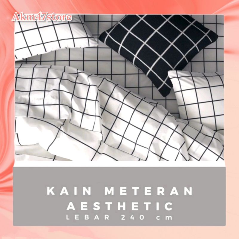 Jual BAHAN KAIN SPREI DISPERSE MIKROTEX MOTIF KOTAK KOTAK METERAN | Shopee Indonesia