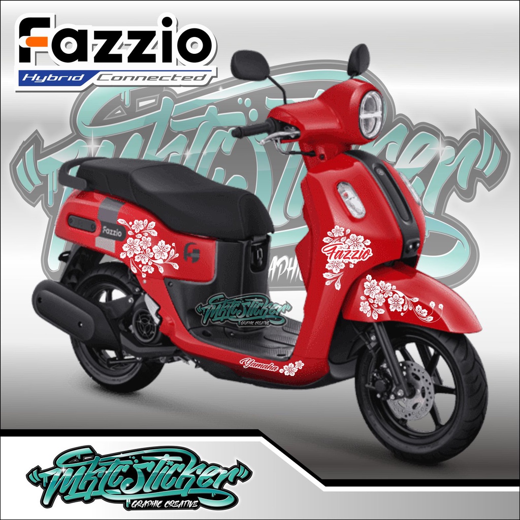 Jual STIKER YAMAHA FAZZIO 125CC UNTUK WARNA MOTOR WARNA MERAH | Shopee ...