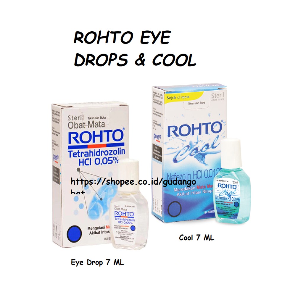 Jual Rohto Eye Drops 7 ML, Rohto Cool 7 ML | Shopee Indonesia