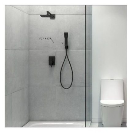 Jual PALOMA SHOWER TANAM PANAS DINGIN SET HEAD SHOWER FCP 9227 HITAM ...