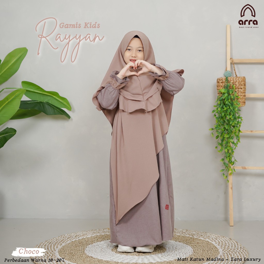 Jual Gamis Sarimbit Keluarga Ayah Ibu Anak Series Rayyan Warna Choco Original Premium Baju ...