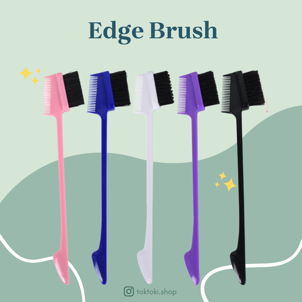 Jual Edge Brush (Double Sided Brush Comb) | Shopee Indonesia