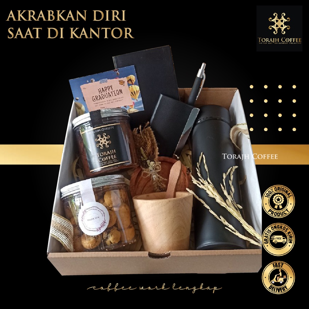 Jual Paket Hadiah Hampers Set Peralatan Kantor Coffee Work Lengkap ...