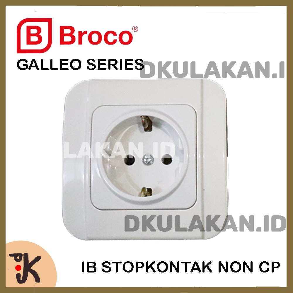 Jual BROCO GALLEO IB STOP KONTAK NONCP PUTIH SNOW WHITE G151555 INBOW TANAM | Shopee Indonesia