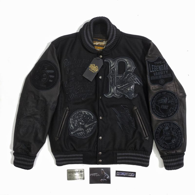 Jual VARSITY JACKET RAWTYPERIOT RAWTYPE RIOT LEGENDARY 5 | Shopee Indonesia