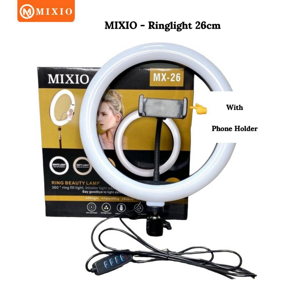 Jual MIXIO - RING LIGHT LED 26CM Lampu 26 cm Make Up Vlog Lampu ...