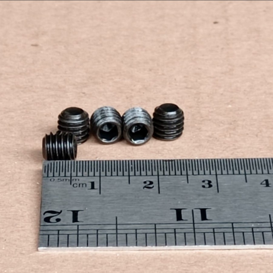 Jual M6X6 BAUT L TANAM BAJA HITAM / BAUT L TANAM M6 X 6 HITAM SOCKET SET SCREW | Shopee Indonesia