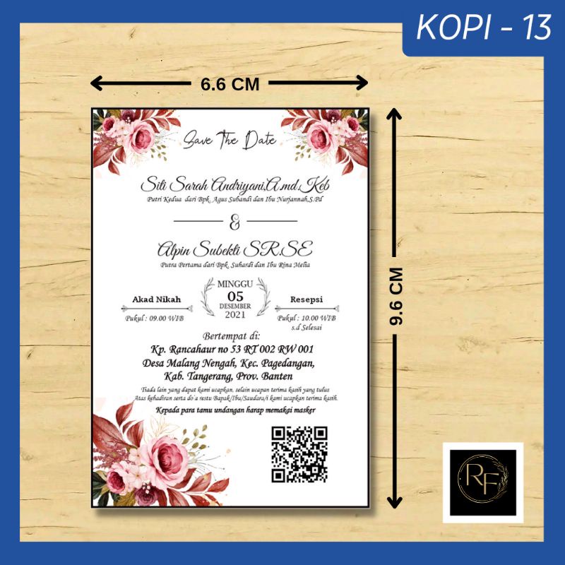 Jual Undangan Kopi Mini Pernikahan [50pcs] ( UK-13 ) | Shopee Indonesia