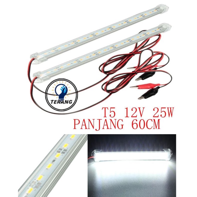 Jual Lampu Neon TL Led DC 12V-10w - 25 Watt lampu DC 12v aki | Shopee ...